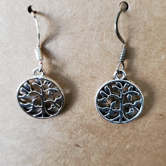 Jewelry | Tree Of Life Vine Silver Dangle Earrings | Poshmark